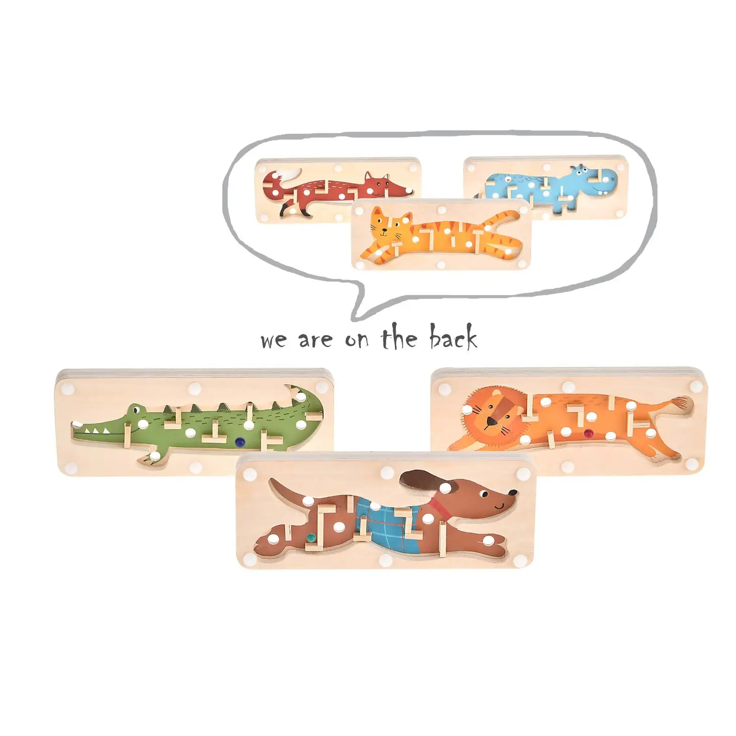 Wooden Jungle Animal Labyrinth – Incy Wincy Kids